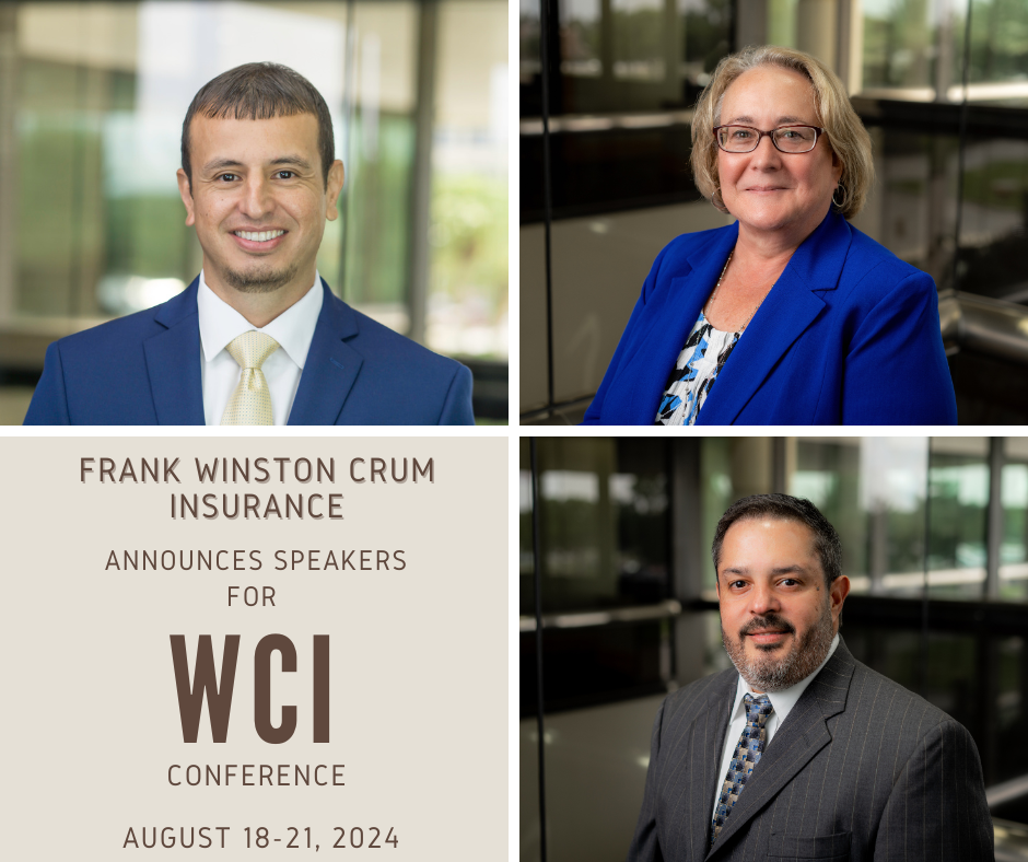 Frank Winston Crum Insurance Announces Speakers for WCI 2024 Conference